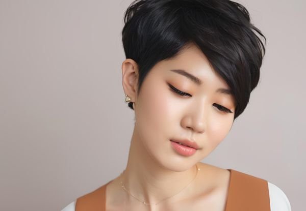 10 Inspirasi Rambut Pendek Ala Korea untuk Wajah Persegi Panjang ...